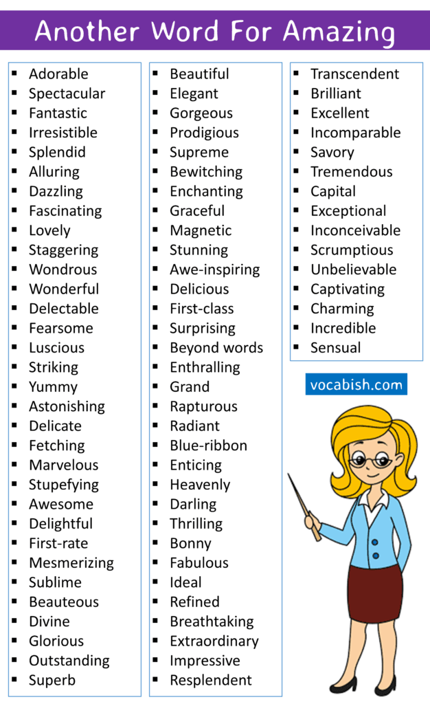 40+ Synonyms of Amazing | Other Words for Amazing | Vocabish