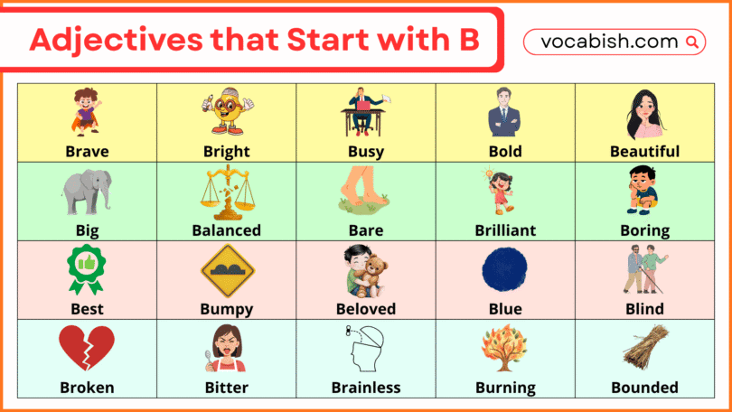 Adjectives that Start with B | 150+ Adjectives List with Meanings