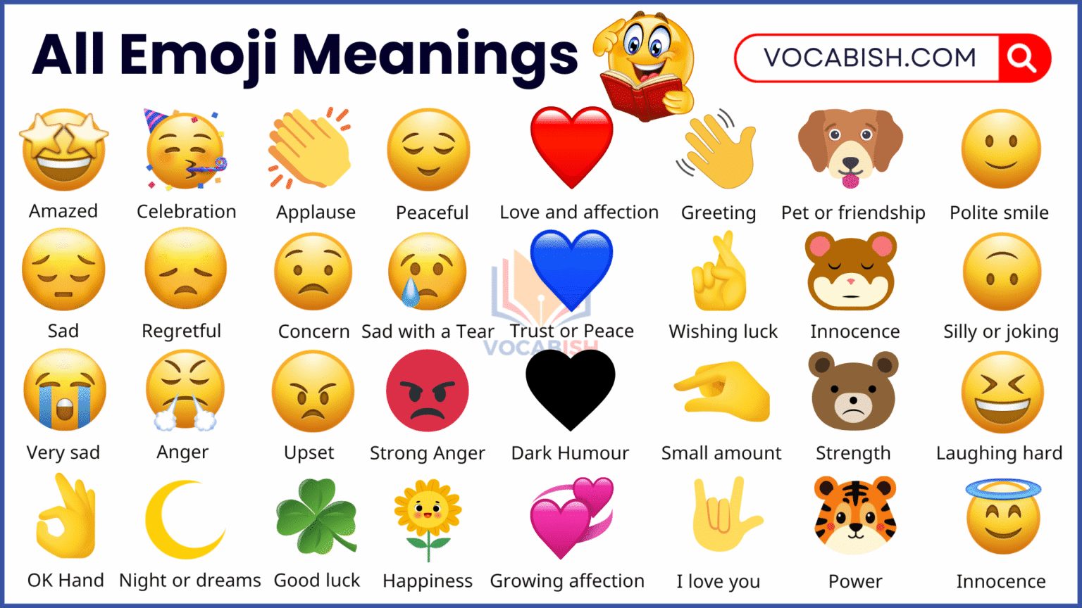 Emoji Meanings: Complete List of Emojis and Their Meanings | Vocabish