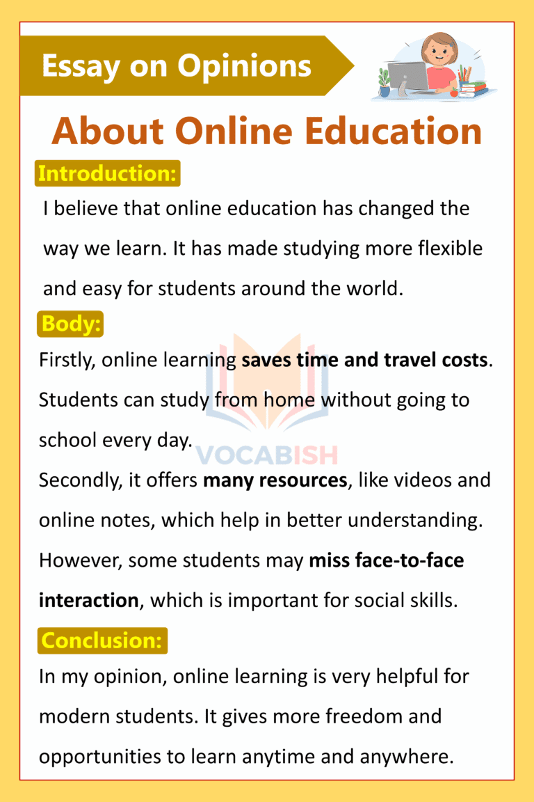 Essay on Opinions with Sample and Examples | Vocabish