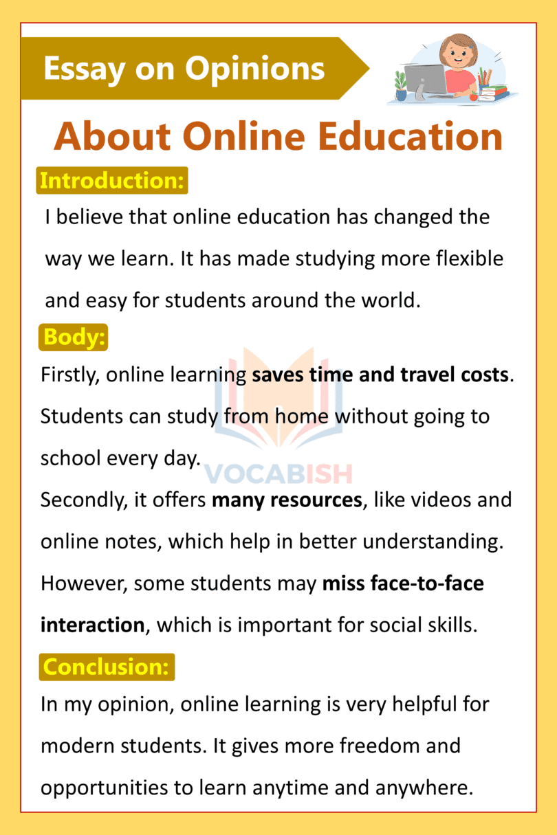 Essay on Opinions with Sample and Examples | Vocabish