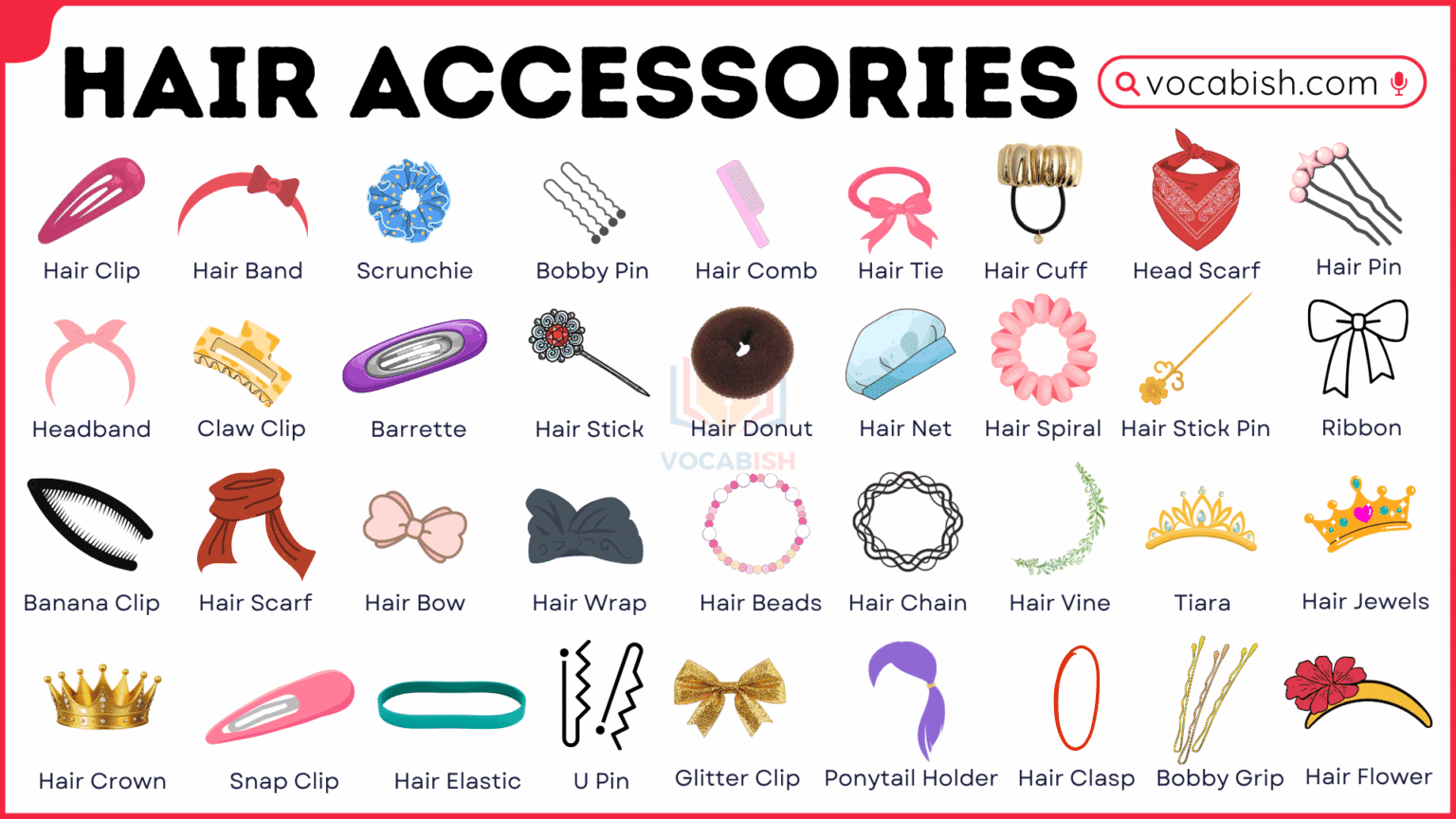 50+ Hair Accessories: Uses, Types, and Images | Vocabish