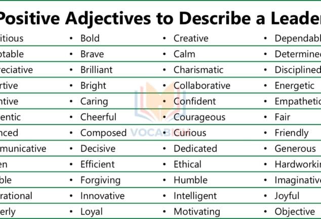 250+ Best Positive and Negative Adjectives in English | Vocabish