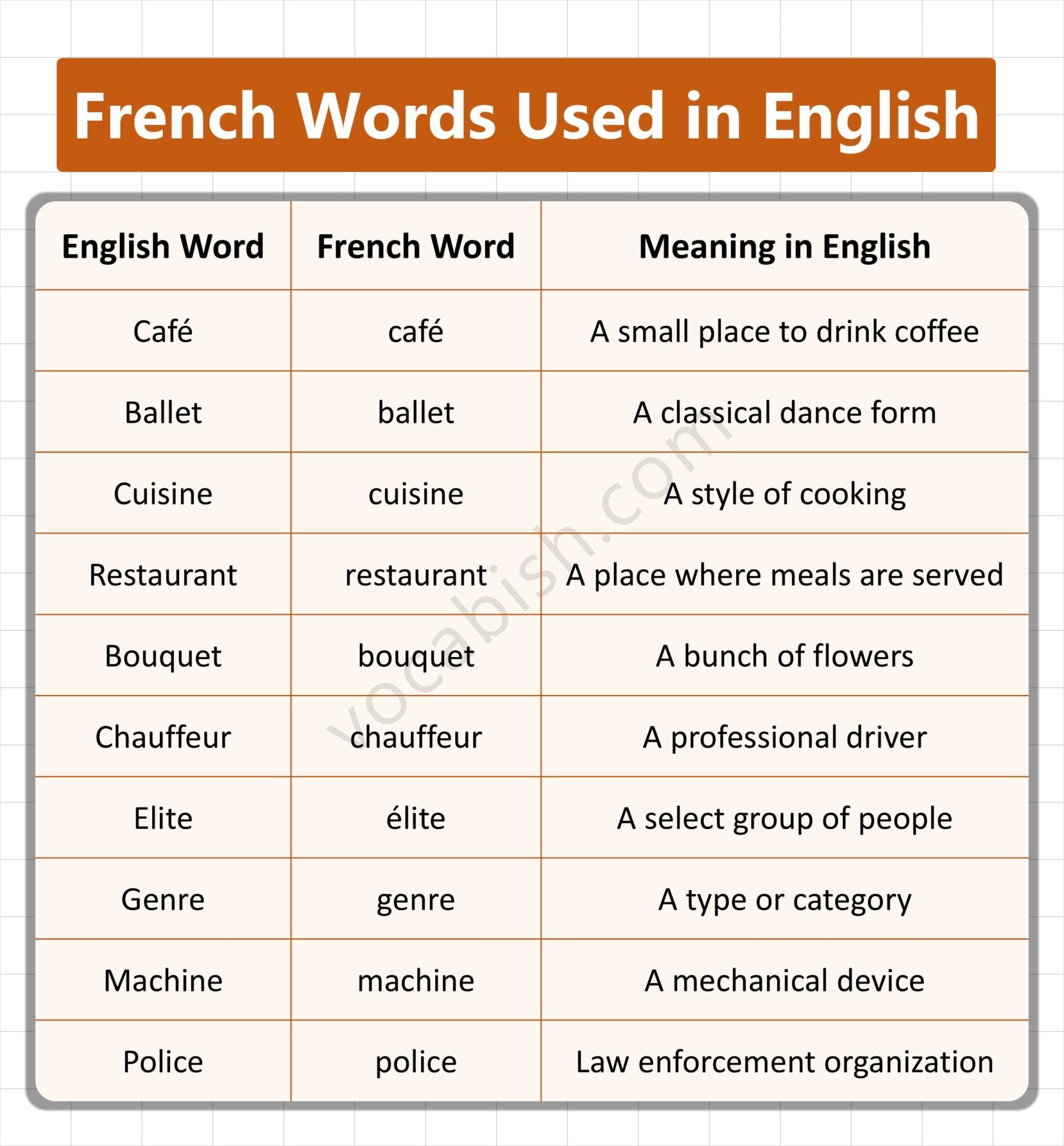 100 English Words Borrowed From Other Languages