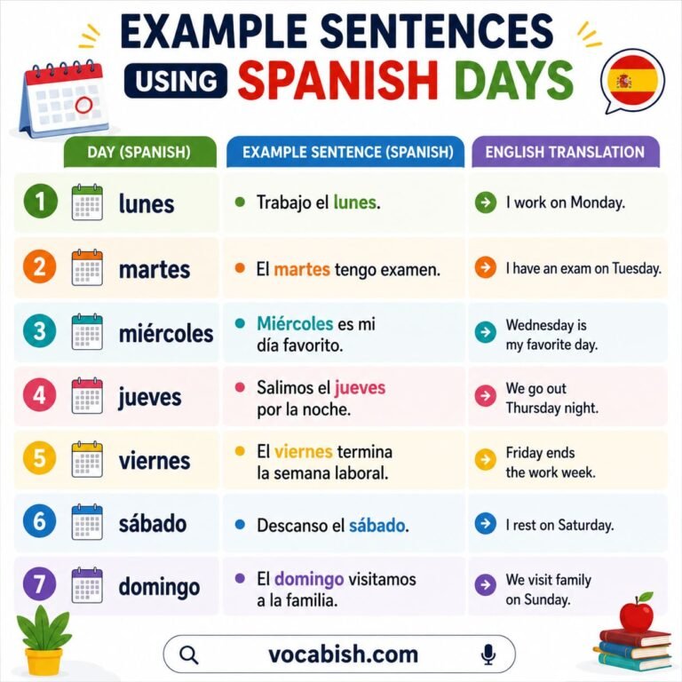 The 7 Days of The Week in Spanish: Meanings and Pronunciation | Vocabish