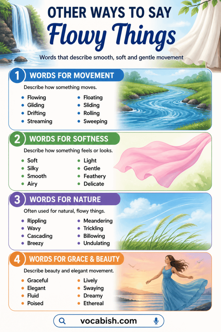 Other Ways to Say Flowy Things: Meaning and Synonyms | Vocabish